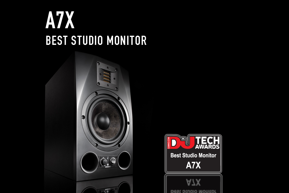 ADAM Audio - A7X Wins DJ Tech Award for Best Studio Monitor