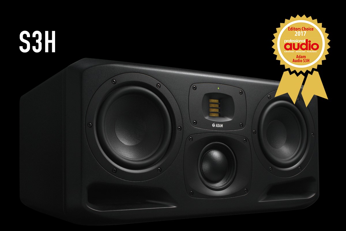 ADAM Audio - S3H Receives Editor's Choice Award By Professional Audio